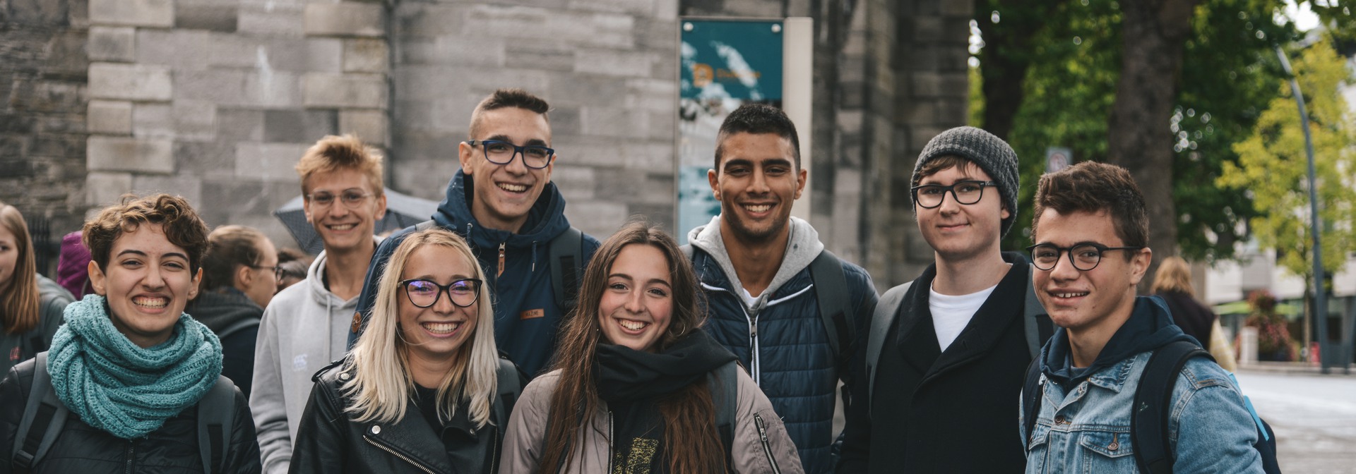 Our exchange students in high school | STS